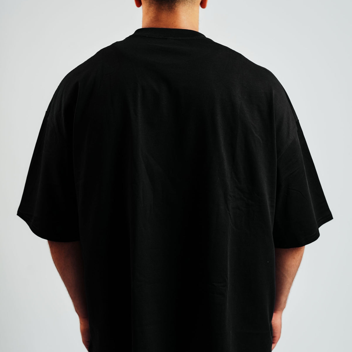 Oversized Branded Tee Black – Ruthless Resolve